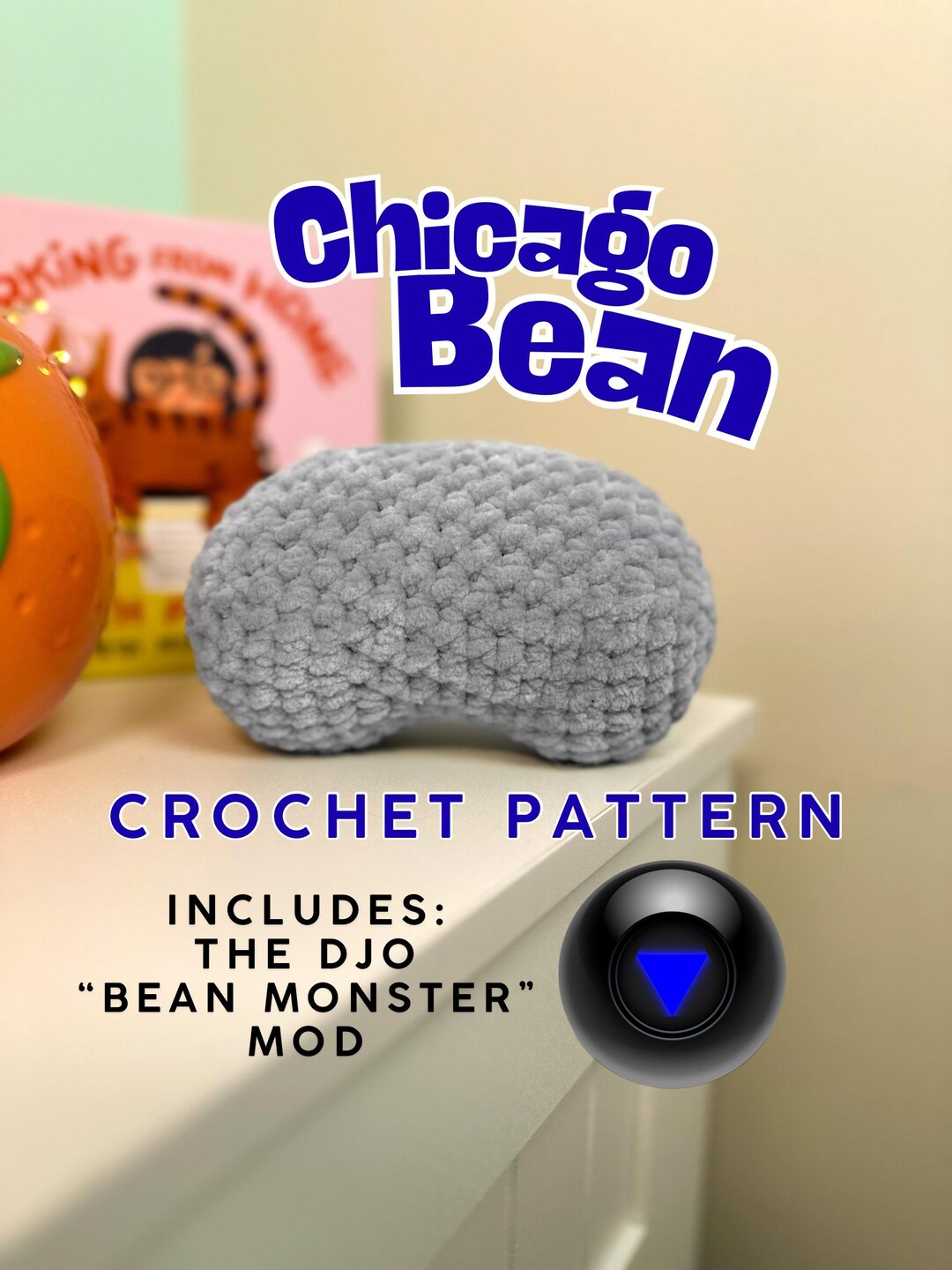 Chicago Bean Crochet Pattern | Beginner No-sew Cloud Gate Amigurumi ...