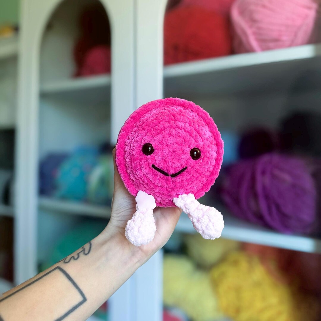 Miniature Crochet Macaron Plushie, Ready to Ship Handmade Food Decor ...