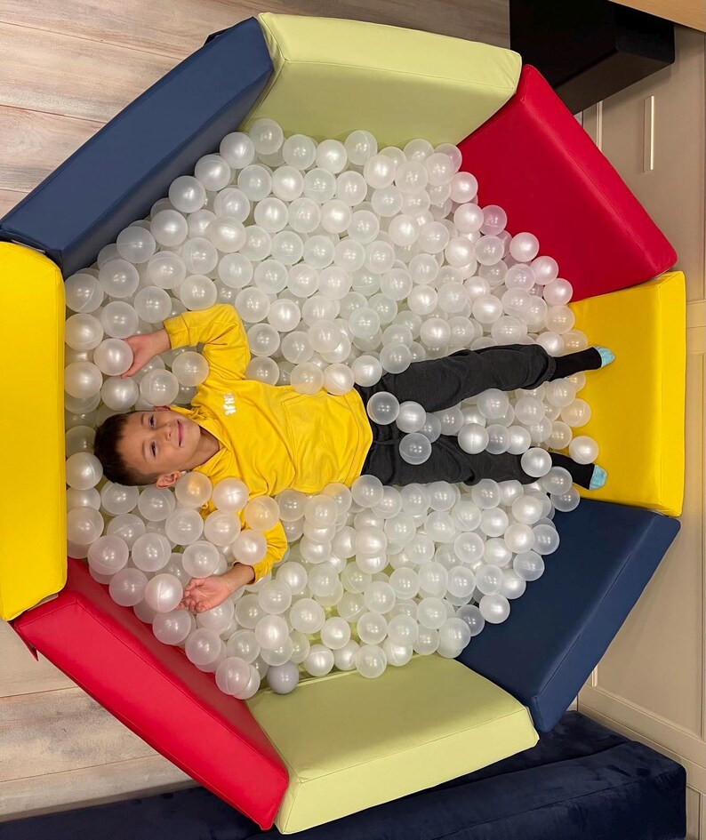 Ball Pit KIDIGO "octagon", Soft Play Equipment, Baby Ball Pool, Soft ...