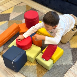 Soft Play Blocks, Soft Play Bricks Set, Montessori Foam, Soft ...