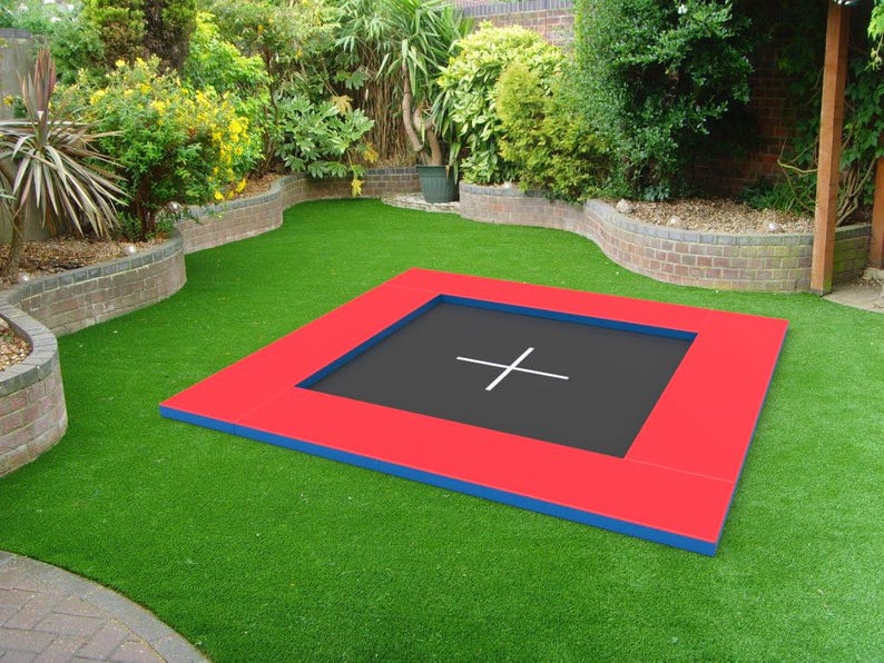 KIDIGO In-ground Trampoline 1,6х1,6 Meters, Outdoor Jumping, for ...