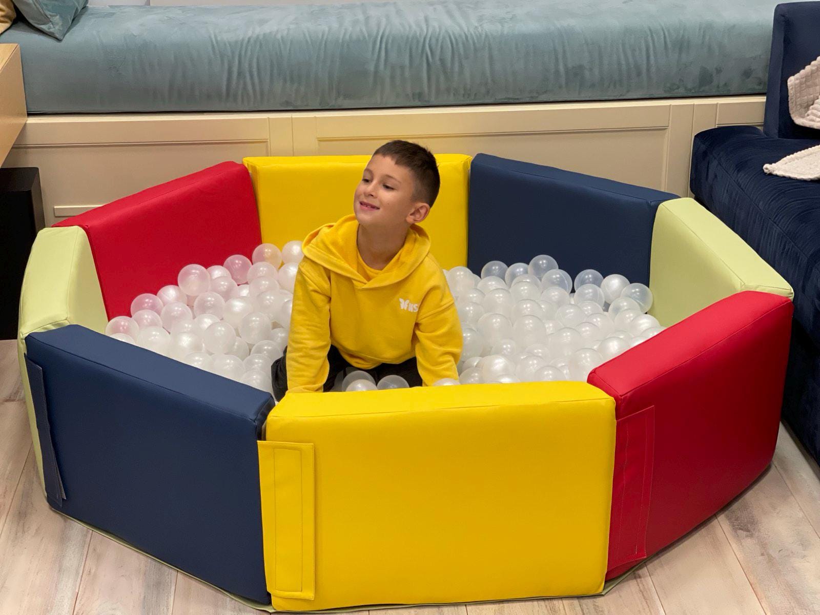 Ball Pit KIDIGO "octagon", Soft Play Equipment, Baby Ball Pool, Soft ...