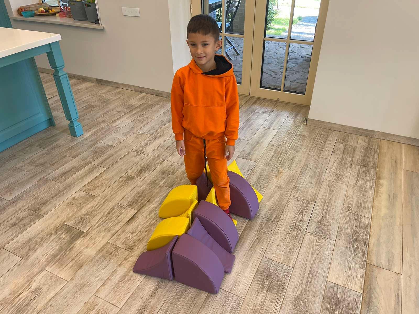 Balance Sensory Path Soft Play Set, Foam Balance Obstacle Course, Soft ...