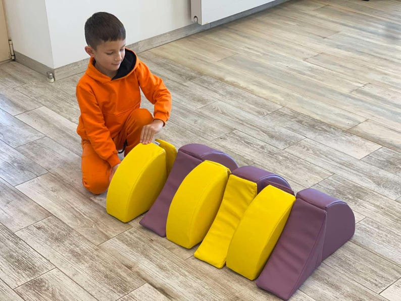 Balance Sensory Path Soft Play Set, Foam Balance Obstacle Course, Soft ...