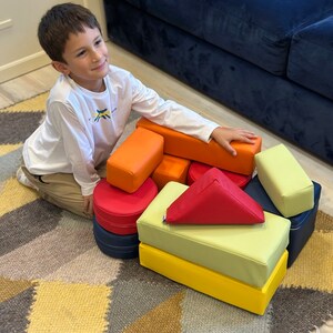 Soft Play Blocks, Soft Play Bricks Set, Montessori Foam, Soft ...