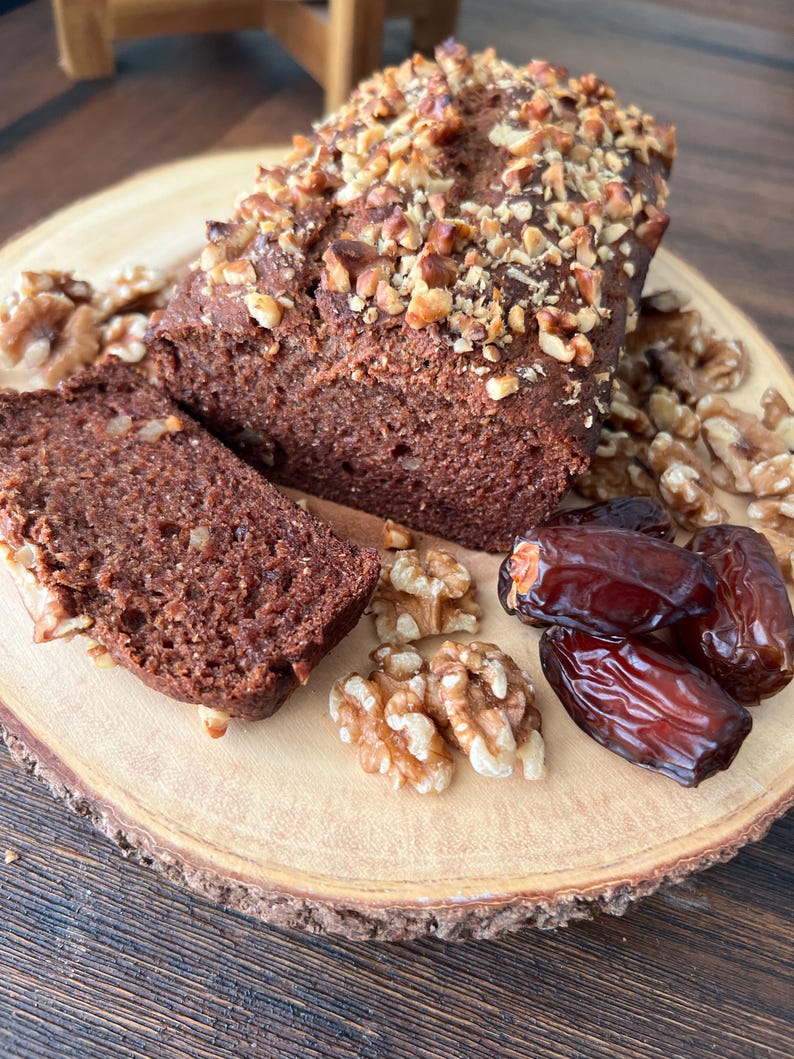 Healthy Sugar Free Organic Date and Walnut Bread. Baked Fresh When ...