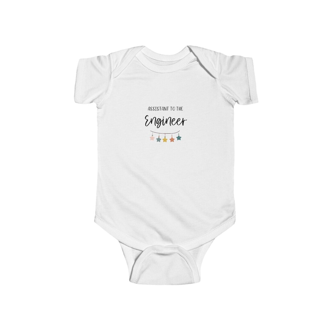 Assistant to Engineer Baby Onesie, Cute Gift for Friends or Family, Mom ...