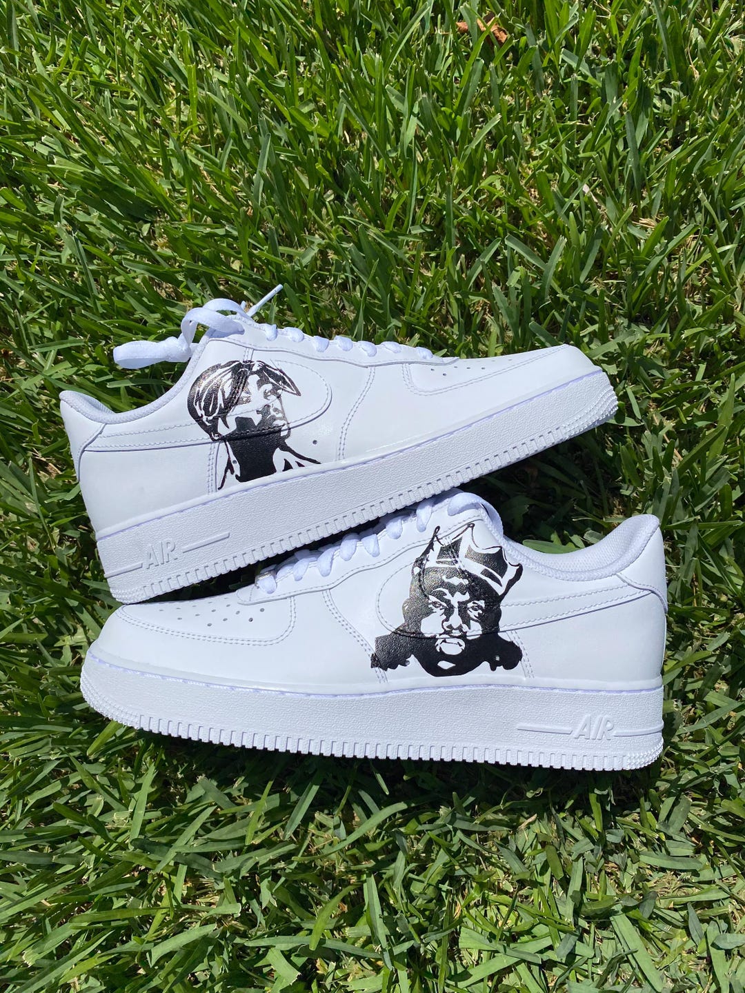 Custom Tupac and Biggie Nike Air Force 1, Custom Air Force 1, Shoe ...