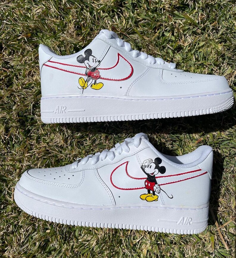 Custom Disney Nike Air Force 1, Custom Air Force 1, Mickey Air Force 1 ...