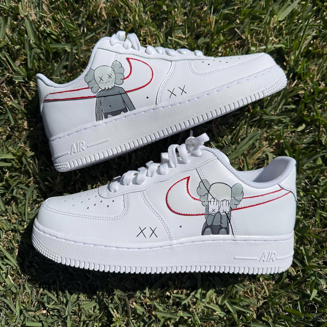 Custom KAWS Nike Air Force 1, Custom KAWS Air Force 1, Shoe Customs ...