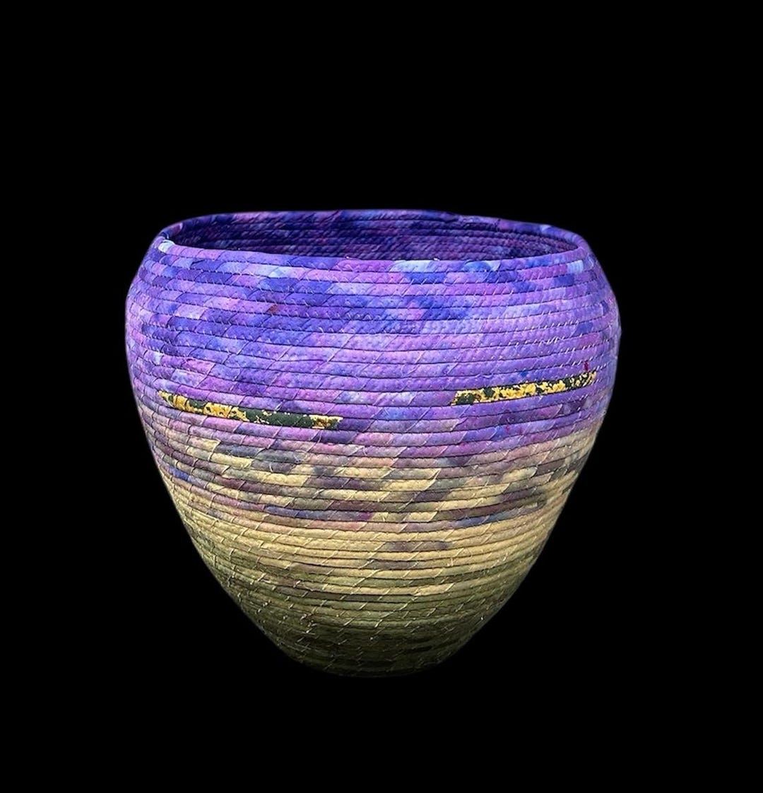 25-01 COILED FIBER BASKET - Etsy