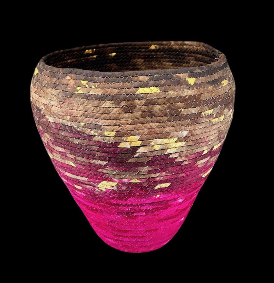 25-09 COILED FIBER BASKET - Etsy