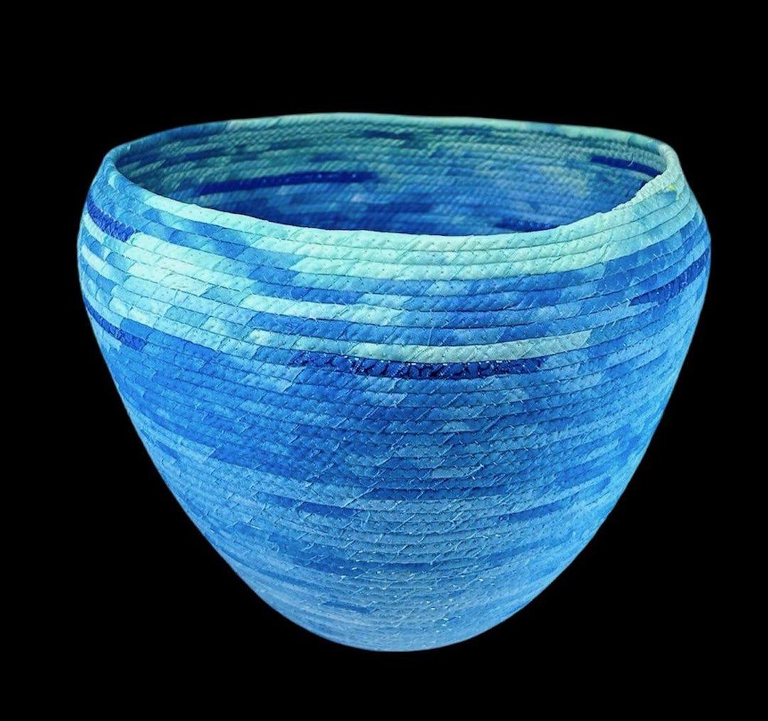 25-12 COILED FIBER BASKET - Etsy