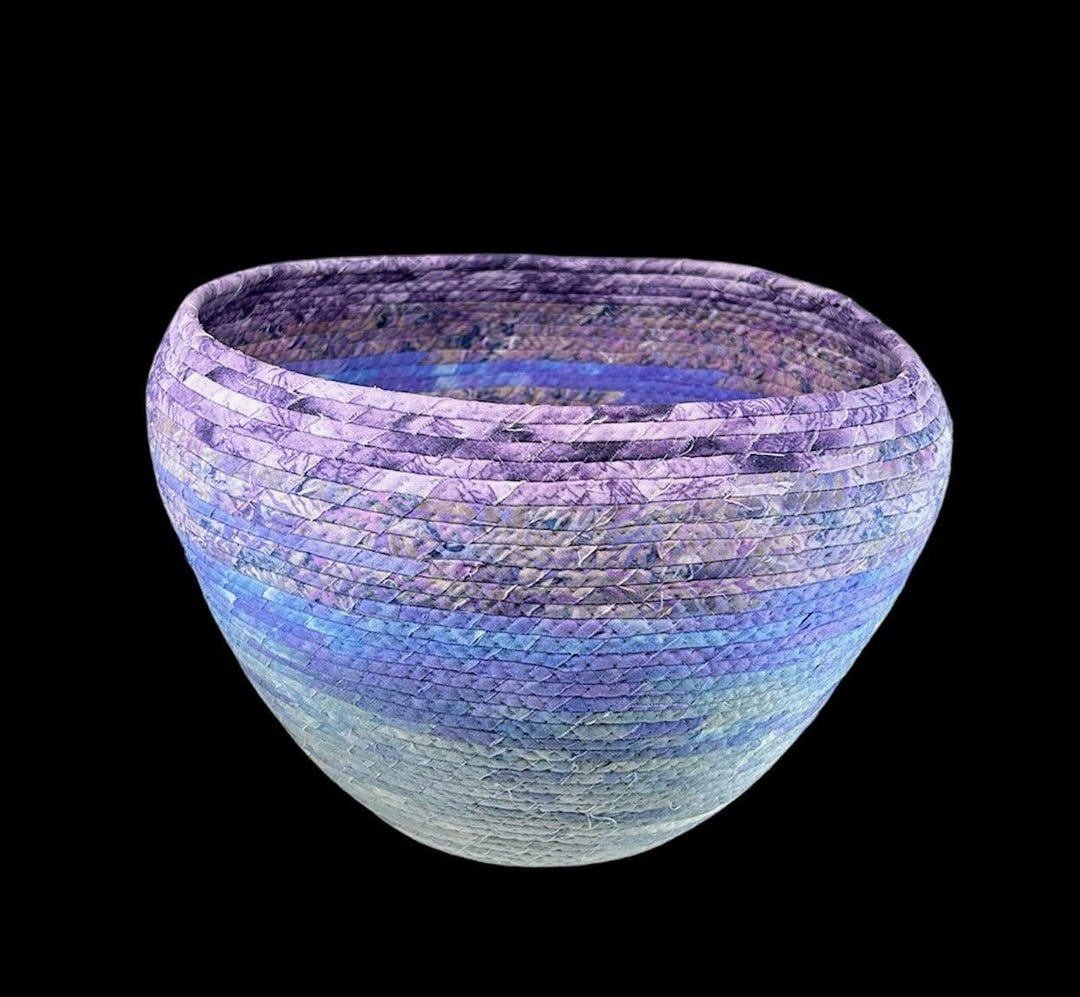 25-11 COILED FIBER BASKET - Etsy