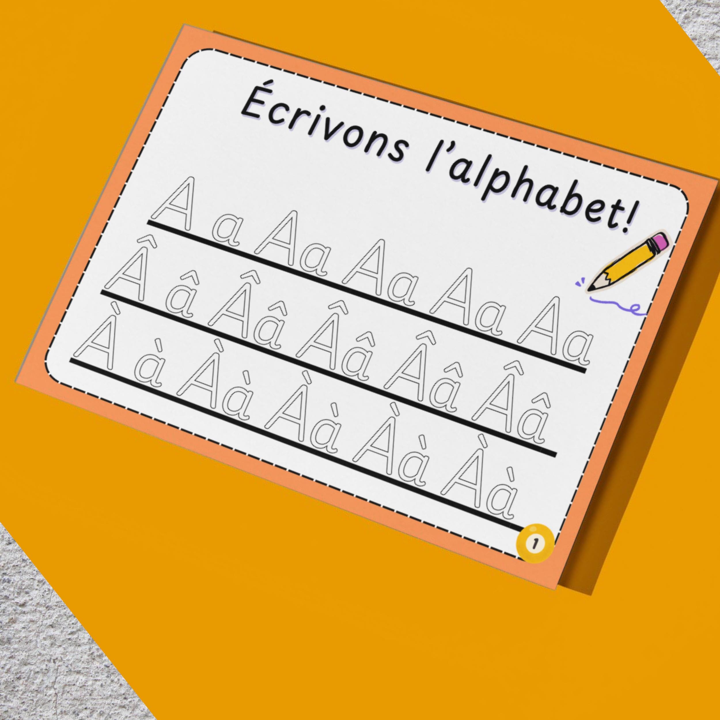 French Worksheets A-Z Without Guidelines Maîtrisez L'alphabet Français ...