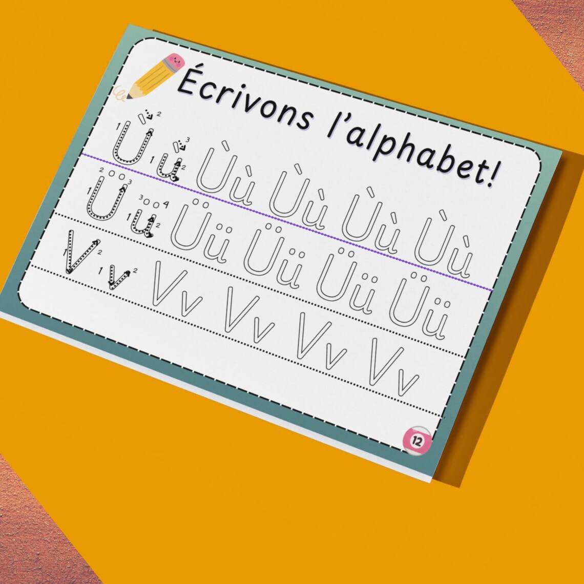 French Worksheets for Kids A-Z 14pages Printable French Alphabet ...