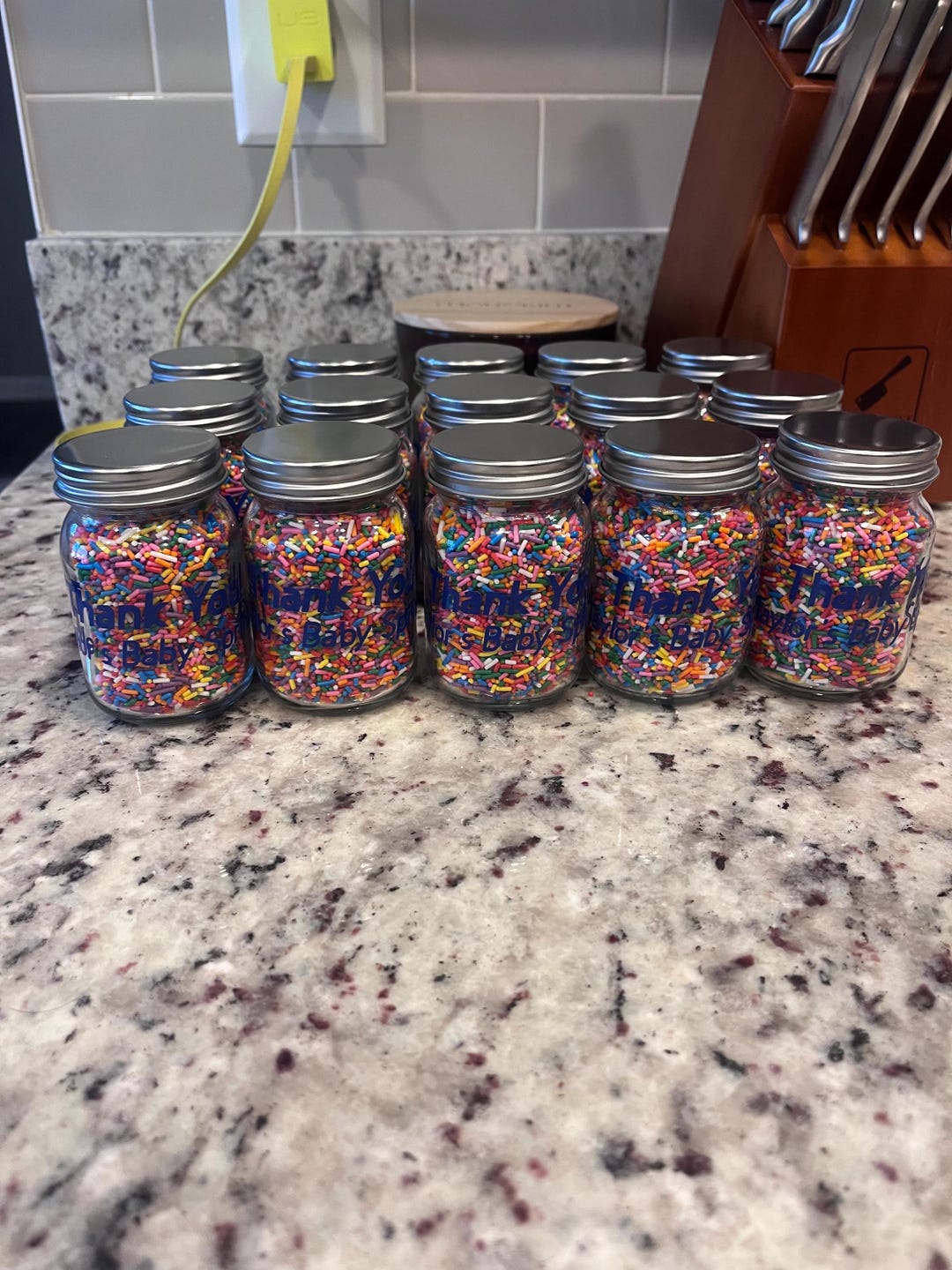 Baby Sprinkle Party Favor (custom Label, Container, and Sprinkles ...