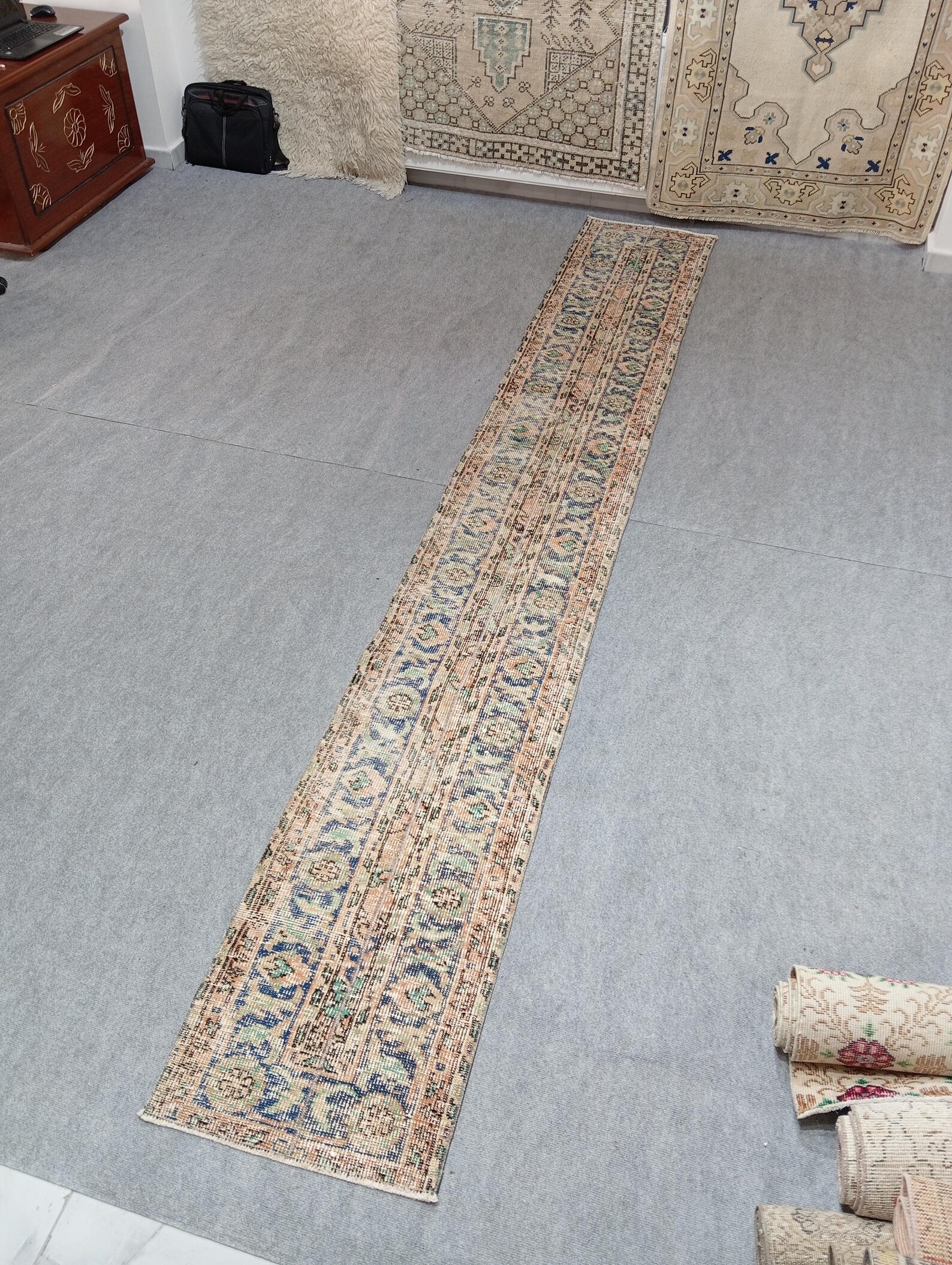 2x12 Runner Rug 2x12 Vintage Rug 2x12 Patchwork Rug 2x12 Rug 2x12 ...