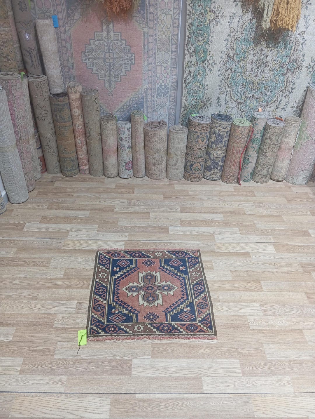 2x2 Rug,2x2 Small Rug,2x2 Vintage Rug,2x2 Ousak Rug, Door Mat Rug ...