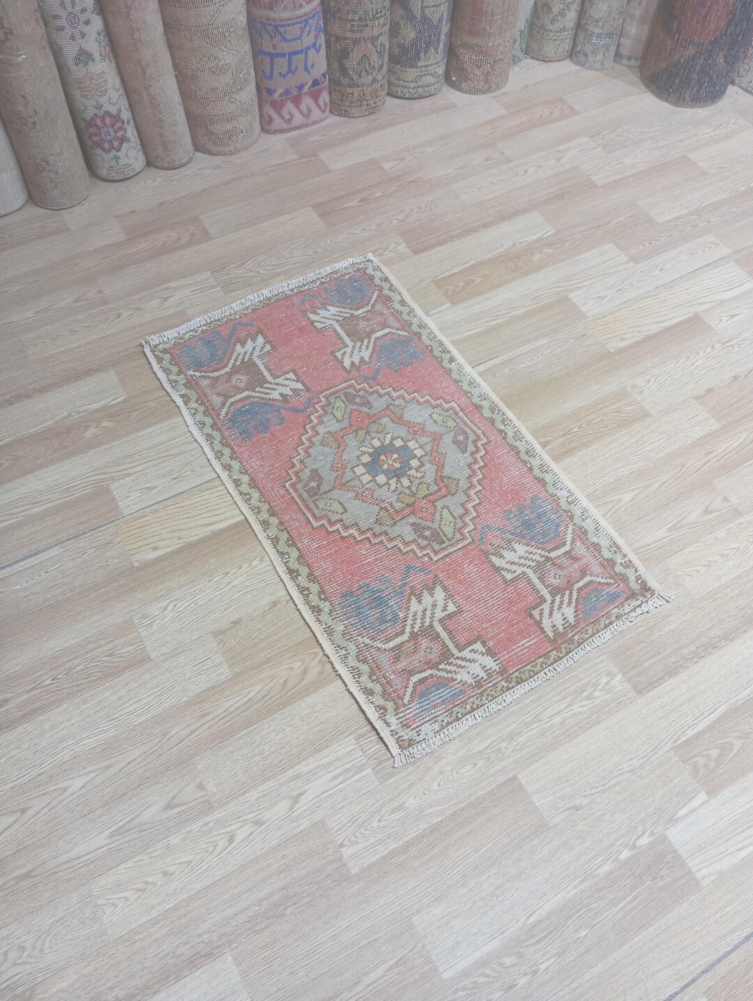 2x3 Pink Bulue Rug,small Rugs,2x3 Vintage Rug, Mini Rugs, Home Decore ...