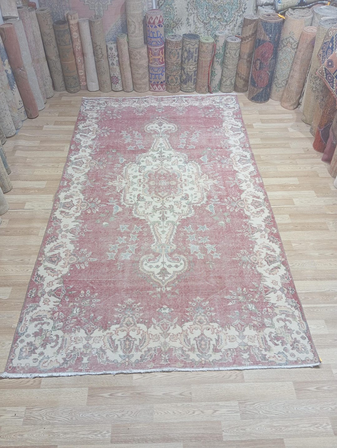 5x9 Rug, 5x9 Vintage Rug, Vintage Area Rug, Oversize Area Rug, Bedroom ...