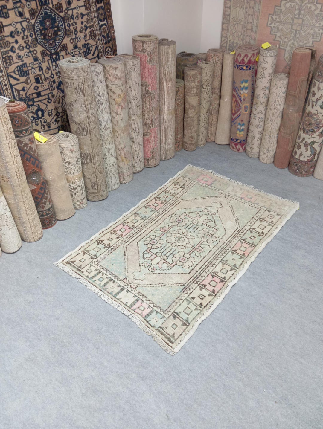 3x4 Rug, 3x4 Beige Brown Rug, 3x4 Vintage Rug,small Rug, Mini Rug ...