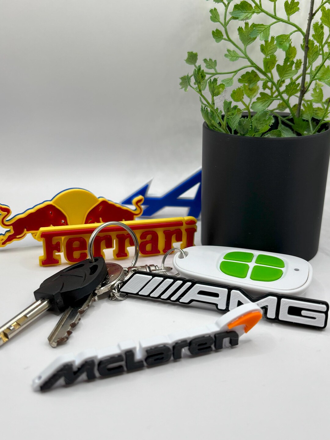 Personalised F1 Keyring Ferrari, Mercedes AMG, Red Bull, Mclaren ...