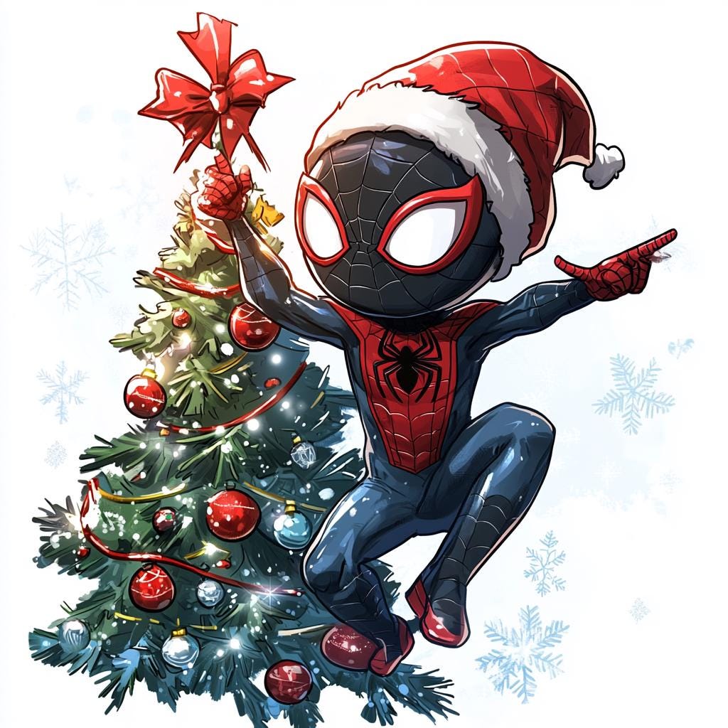 5 PNG Spiderman Christmas Style, Spiderman Svg, Spiderman Clipart ...