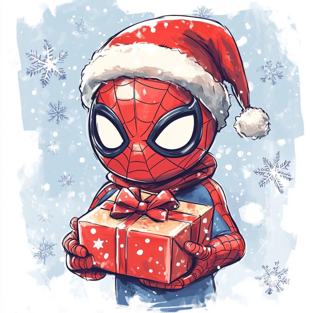 5 PNG Spiderman Christmas Style, Spiderman Svg, Spiderman Clipart ...