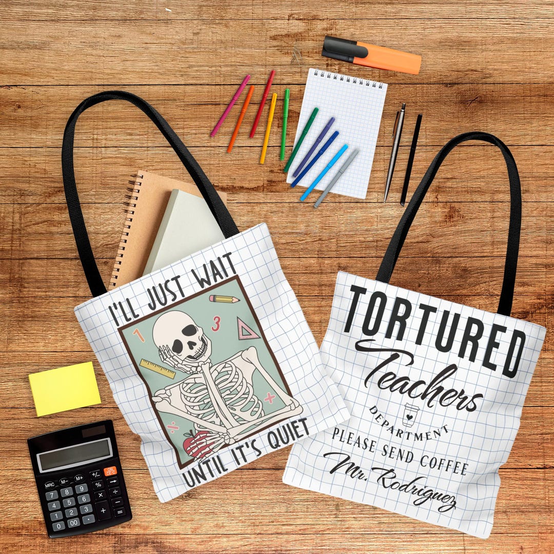 Funny Teacher Back to School End of Year Gift Totebag Teacher ...