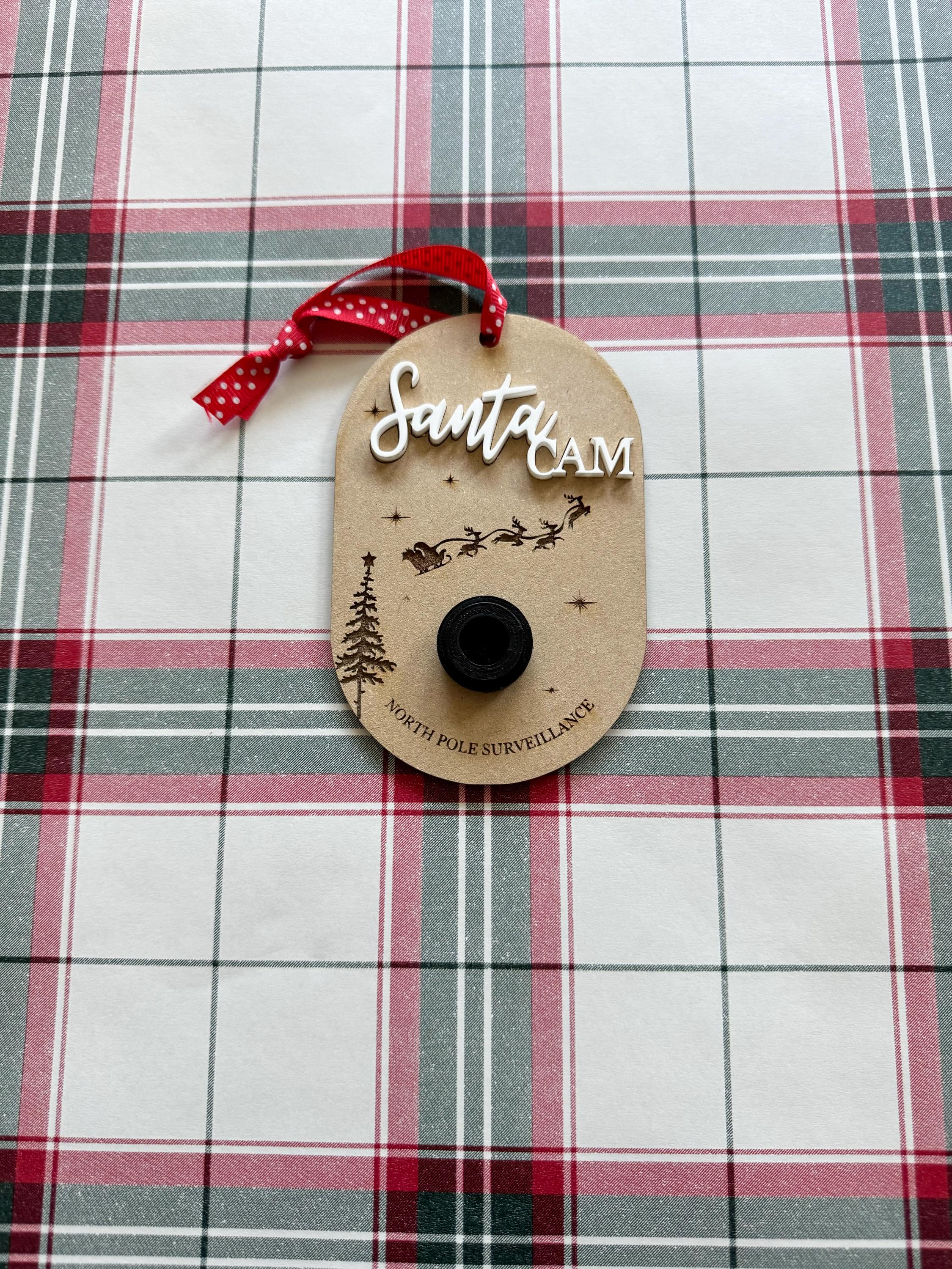 Santa Cam, Holiday, Christmas, Ornament, Gift, Child, Children - Etsy