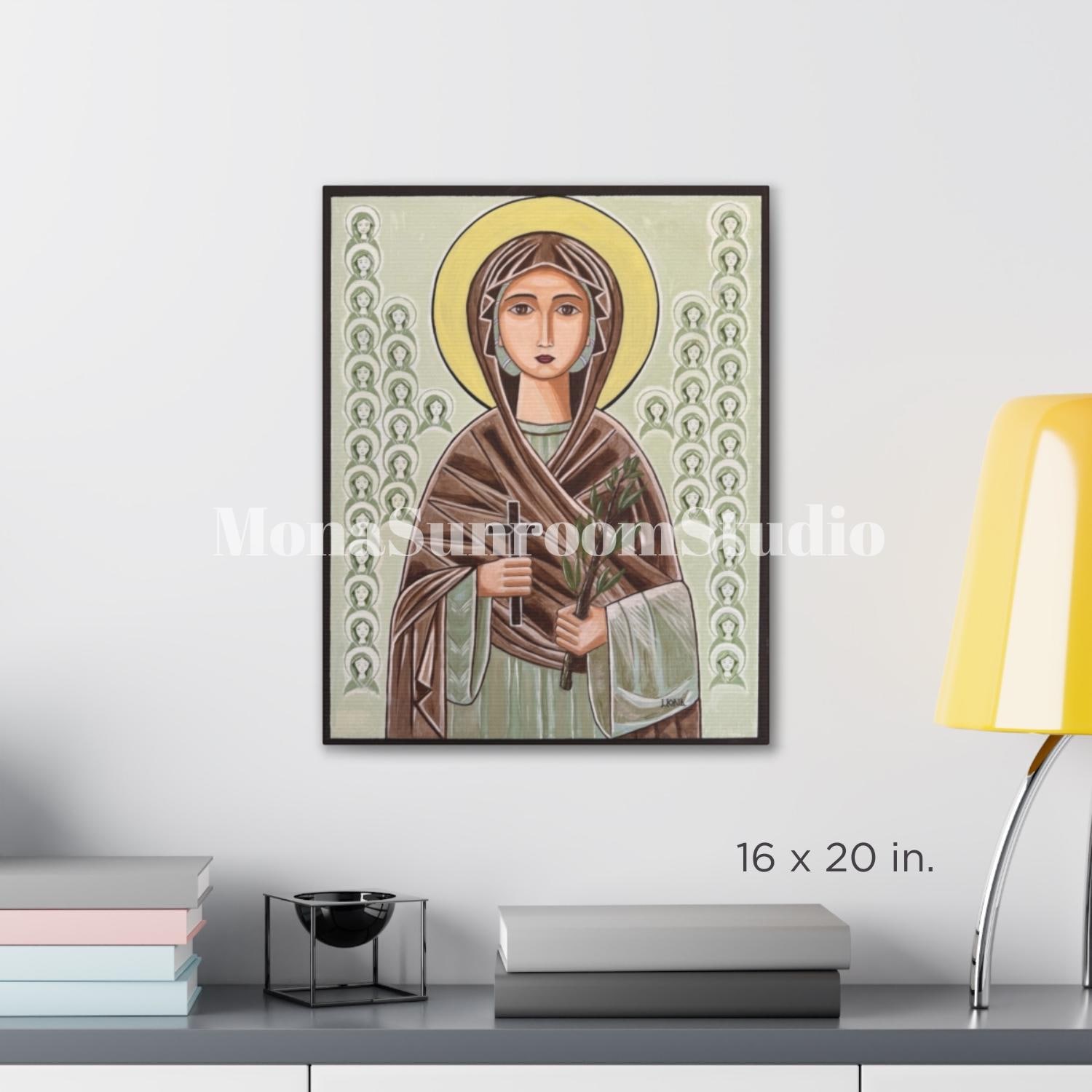 St. Demiana Coptic Icon - Canvas Print - Etsy
