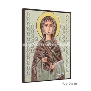 St. Demiana Coptic Icon - Canvas Print - Etsy