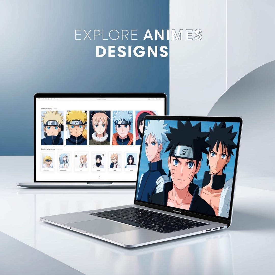 1200 Downloadable PNG Anime Designs Vector Illustrations for POD, Mugs ...