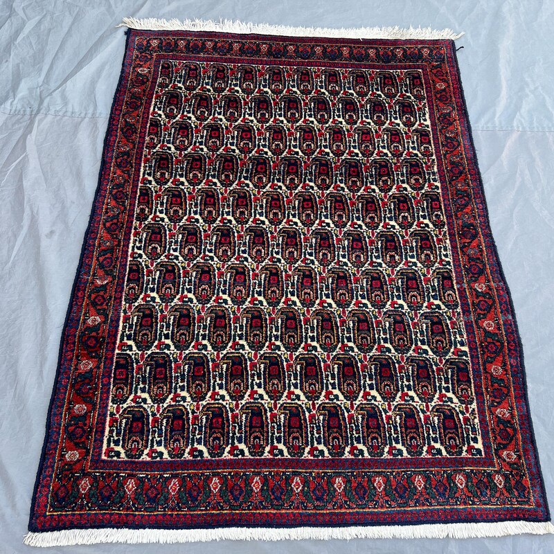 Antique Rug With Botehs - Etsy