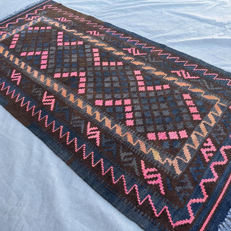 3x5 Flat Weave Rug Blue - Etsy