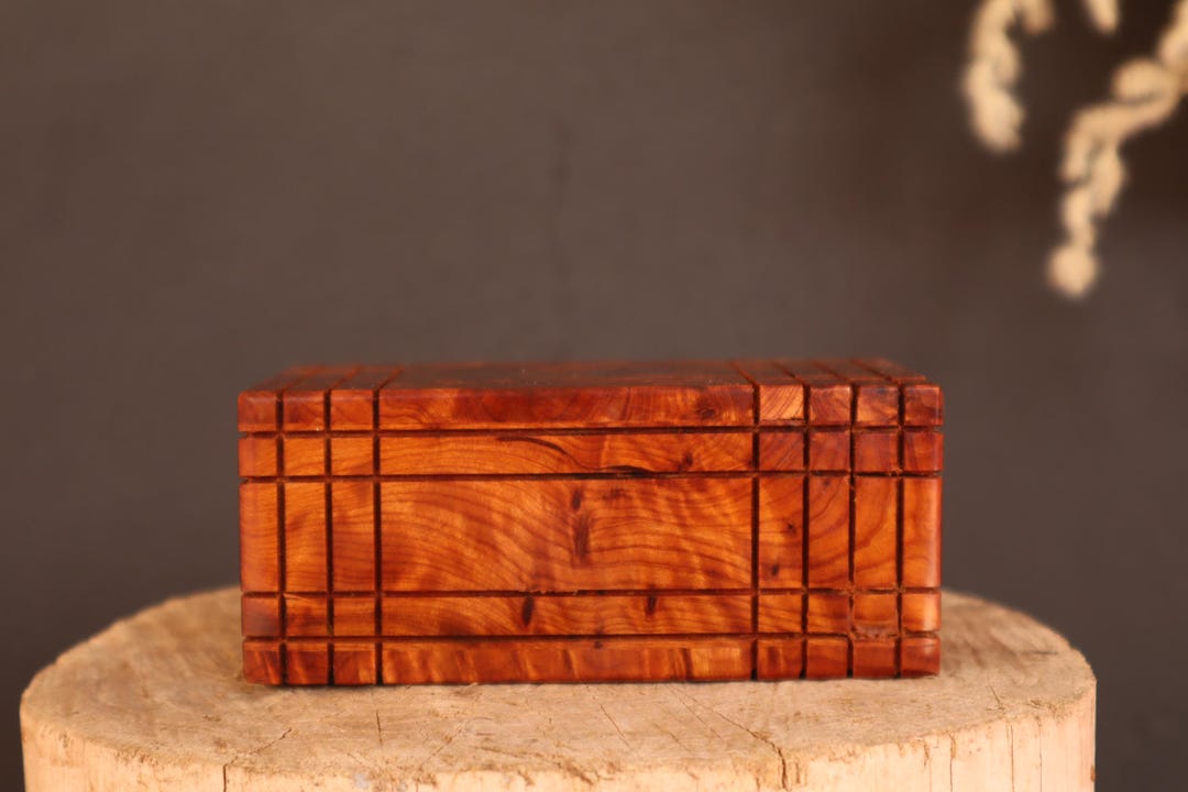 Moroccan Thuya Wood Secret Box – Handmade Hidden Storage, Unique ...