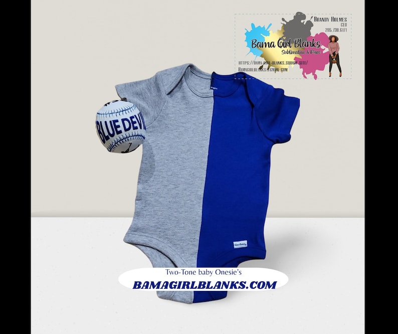 Blank Two Toned Onesie/ Split Color Baby Onesie - Etsy