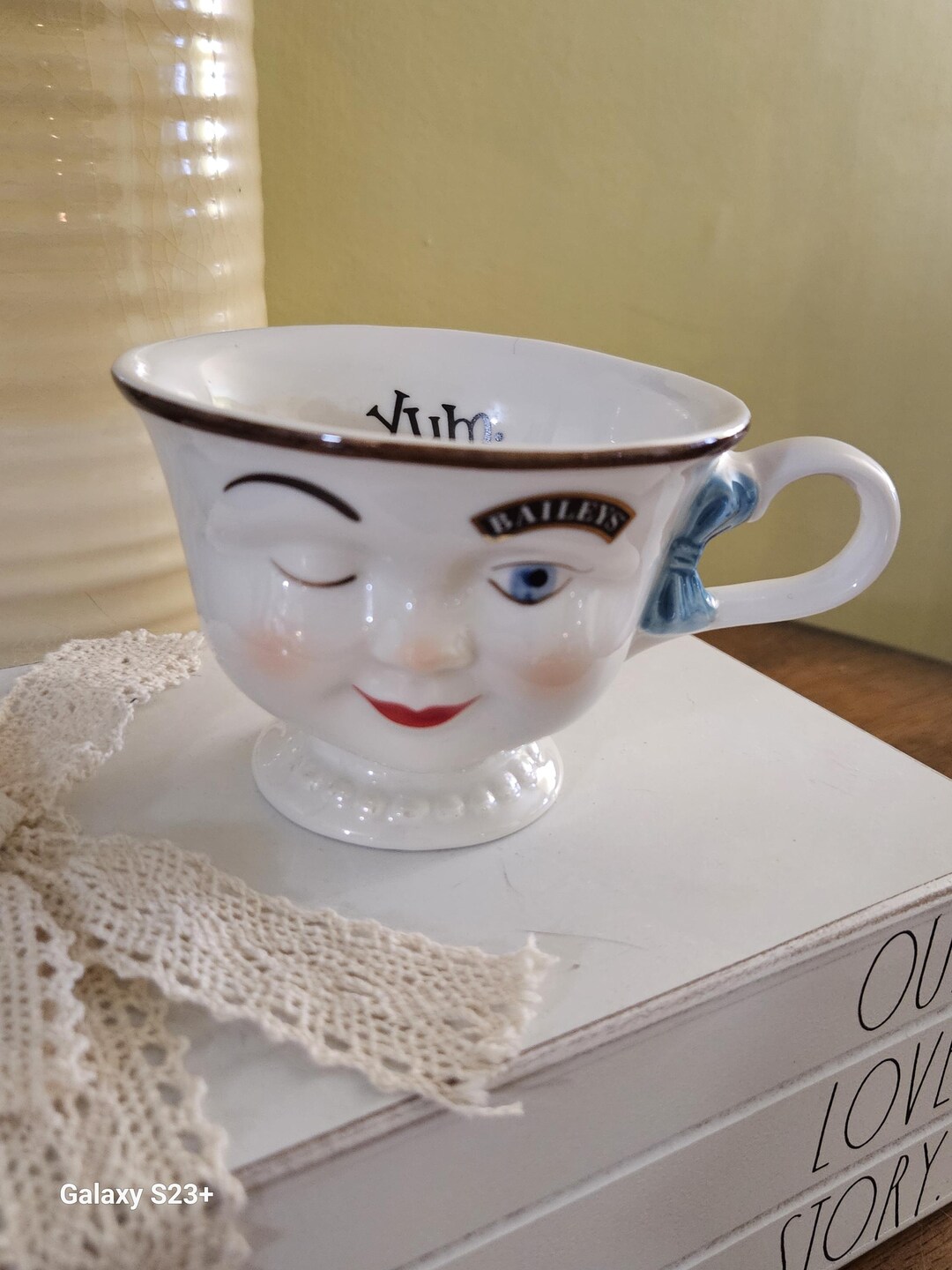 Vintage 1996 Baileys Irish Cream Winking Mug Teacup Female Version - Etsy