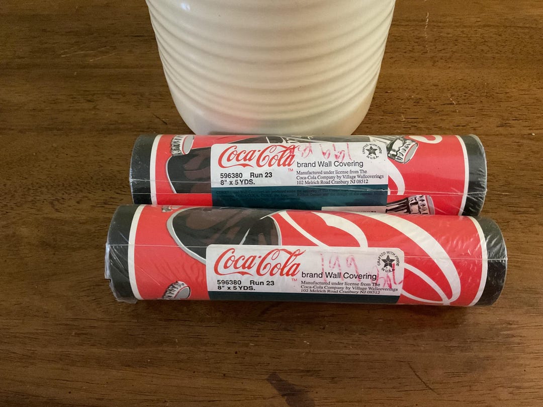 Coca Cola Wall Paper Border Full Opened Rolls - Etsy