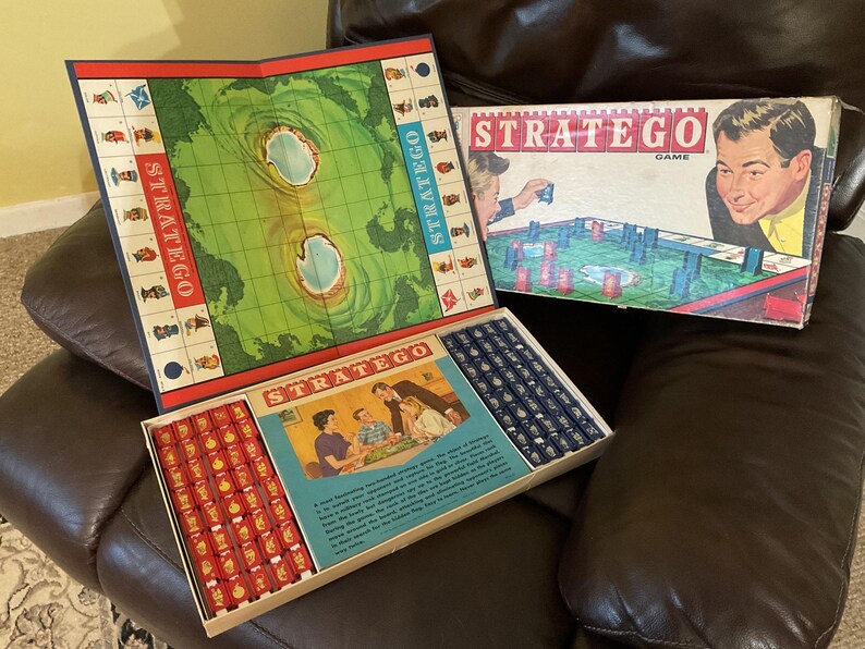 1962 Stratego Board Game Complete Set - Etsy