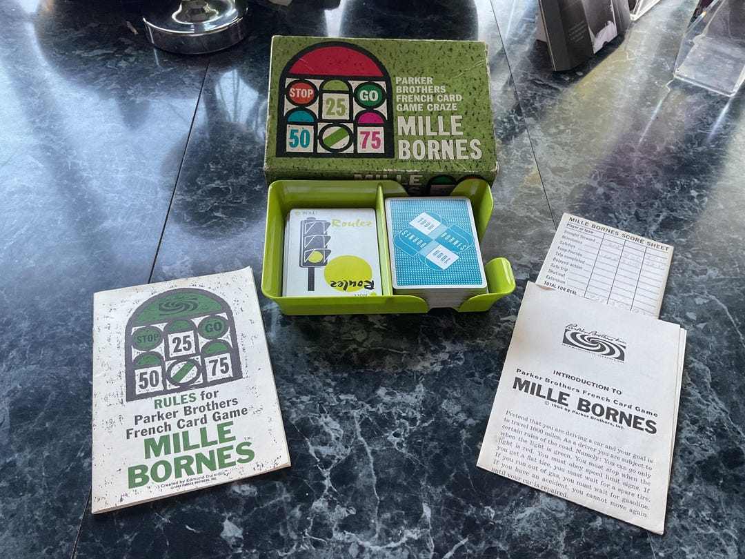 Mille Bornes Classic French Card Game 1962 - Etsy