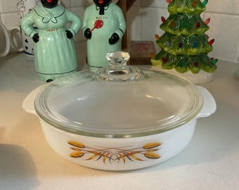 Vintage Fire King Casserole Dish and Platter Primrose Pattern - Etsy