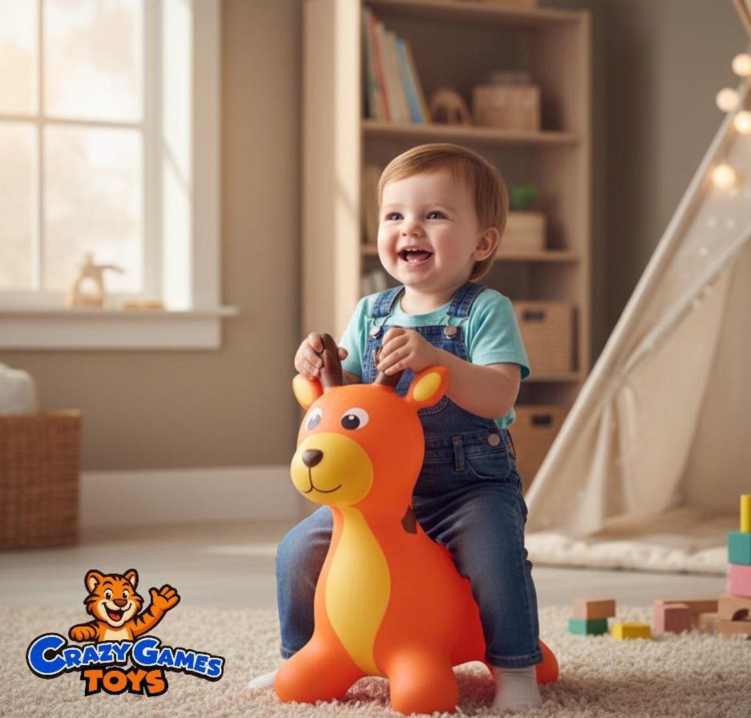 Deer Hopper – Inflatable Bouncy Toy for Toddlers (age 2+) - Etsy