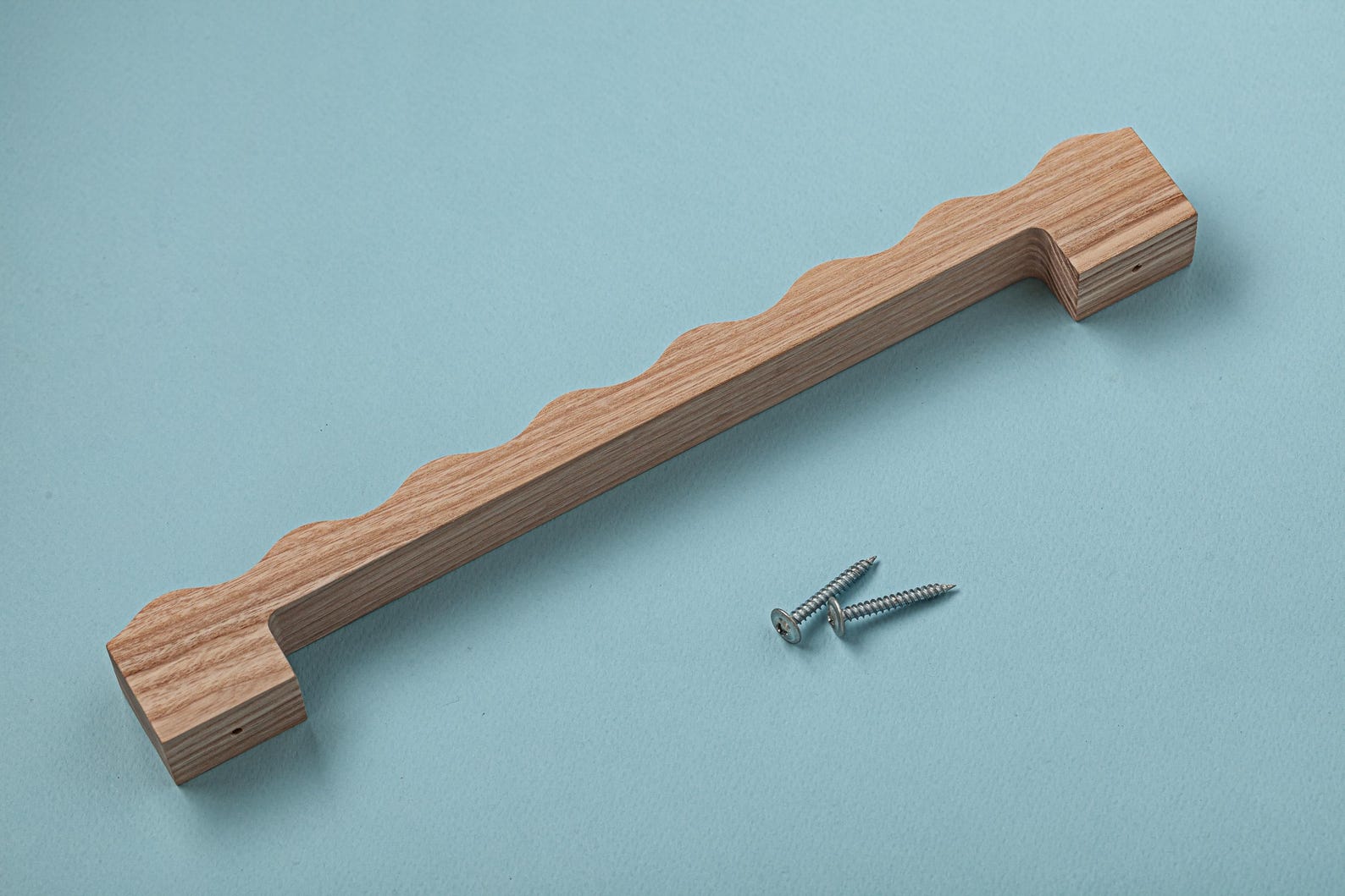 Wavy Wooden Furniture Handle Modern Drawer Pulls for Cabinets and Doors ...