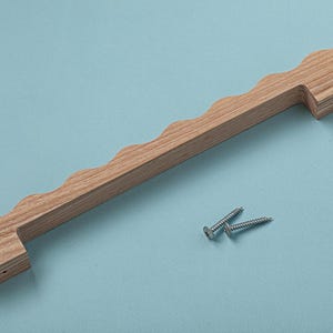 Wavy Wooden Furniture Handle Modern Drawer Pulls for Cabinets and Doors ...