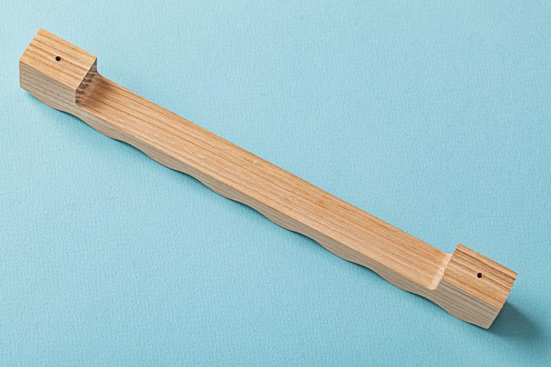 Wavy Wooden Furniture Handle Modern Drawer Pulls for Cabinets and Doors ...
