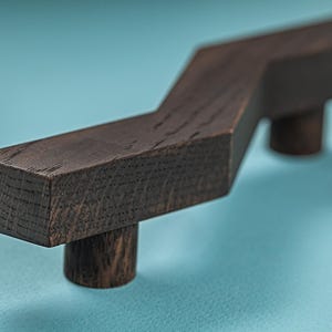 Wood Lightning Curved Handle Pulls, Knobs Squiggle, Wavy Handles for ...