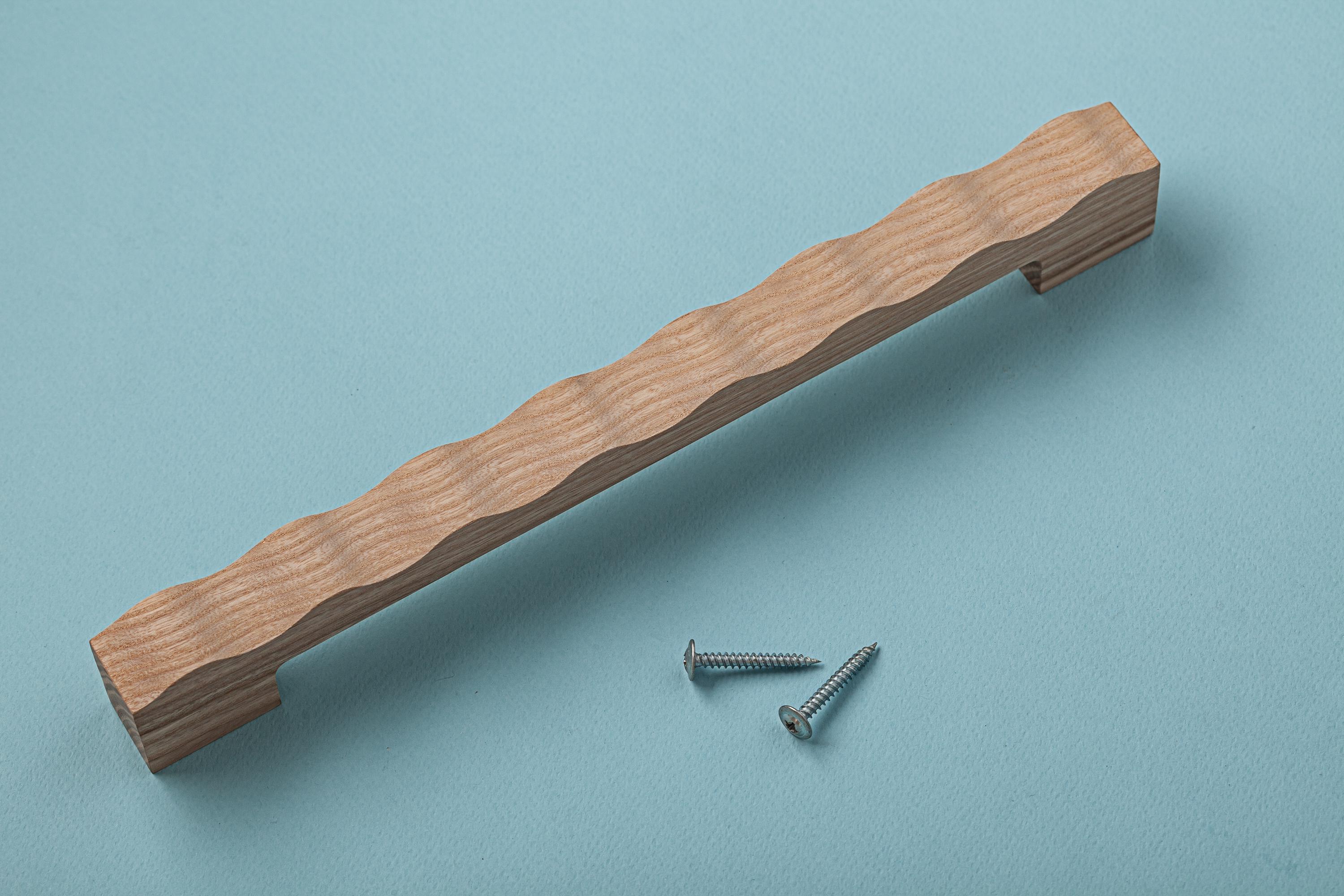 Wavy Wooden Furniture Handle Modern Drawer Pulls for Cabinets and Doors ...