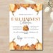 Fall Harvest Celebration Invitation, Fall Party Invitation, Fall Fest ...